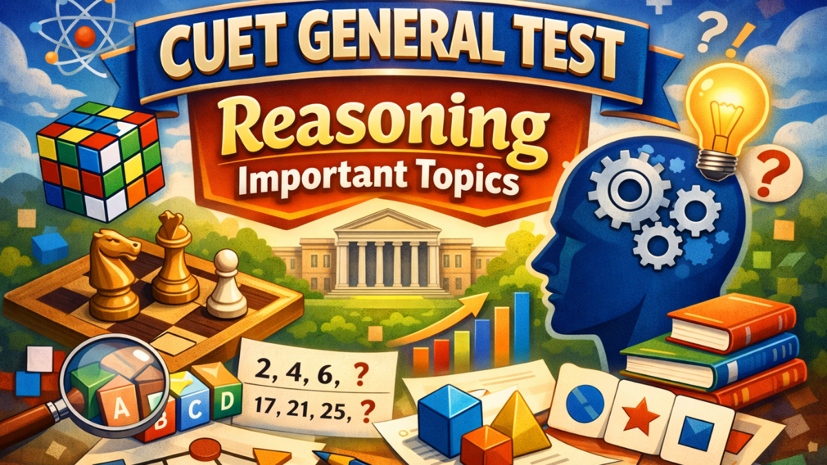 CUET General Test Reasoning Important Topics 2026